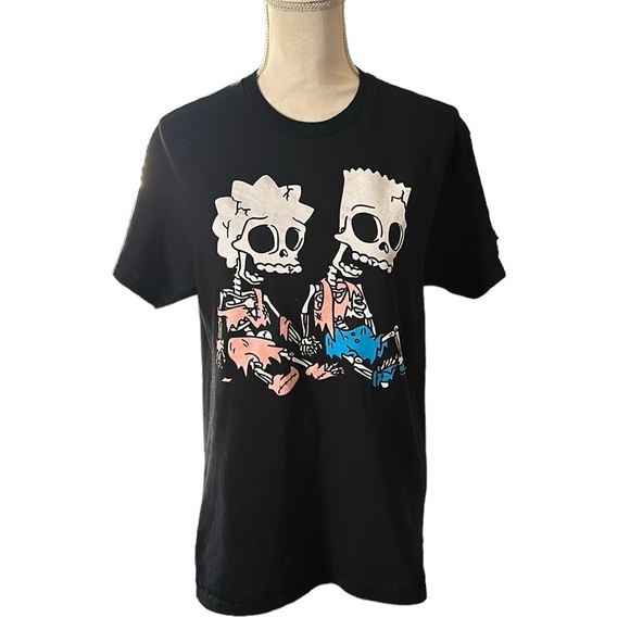 Simpsons | Tops | The Simpsons Bart Lisa Skeleton Tshirt Simpsons Brand ...